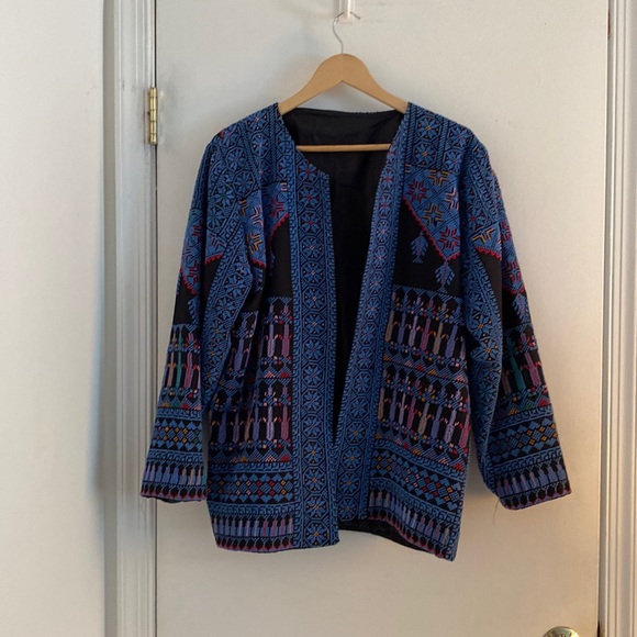 Jackets & Coats | Magnificent Handembroidered Jacket Xl Palestinian ...